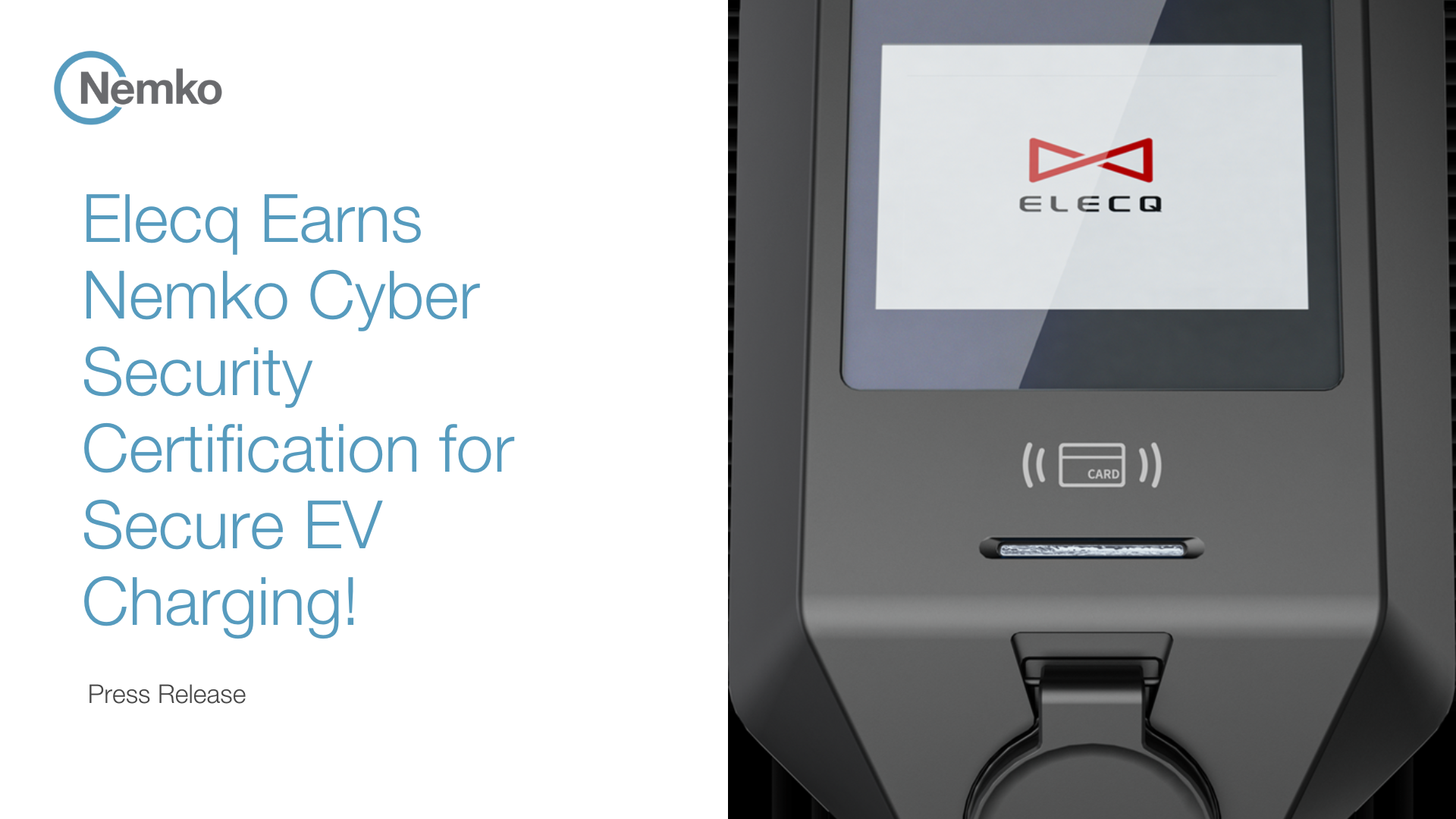 Elecq Charging Stations Achieve Nemko Cyber Security Certification